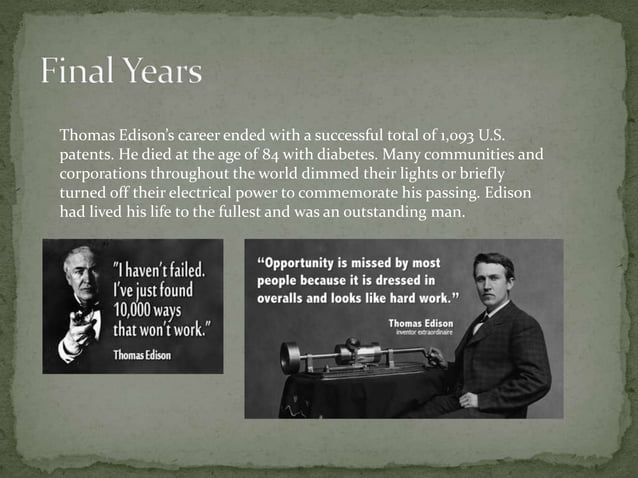 Thomas Alva Edison | PPT | Free Download