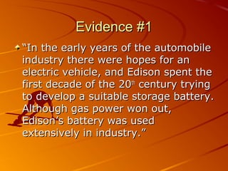 Thomas Alva Edison | PPT | Science