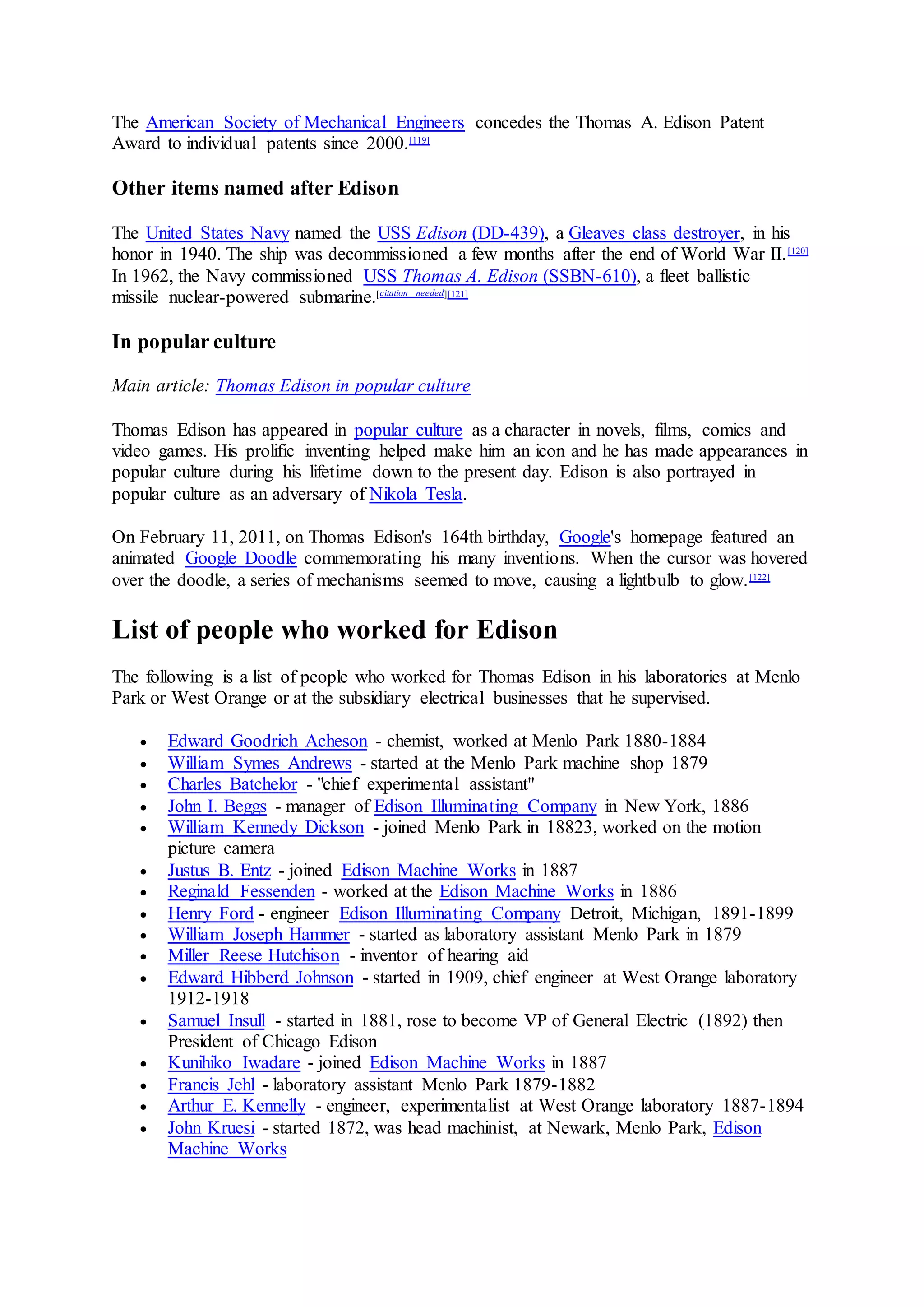 Thomas alva edison | DOCX