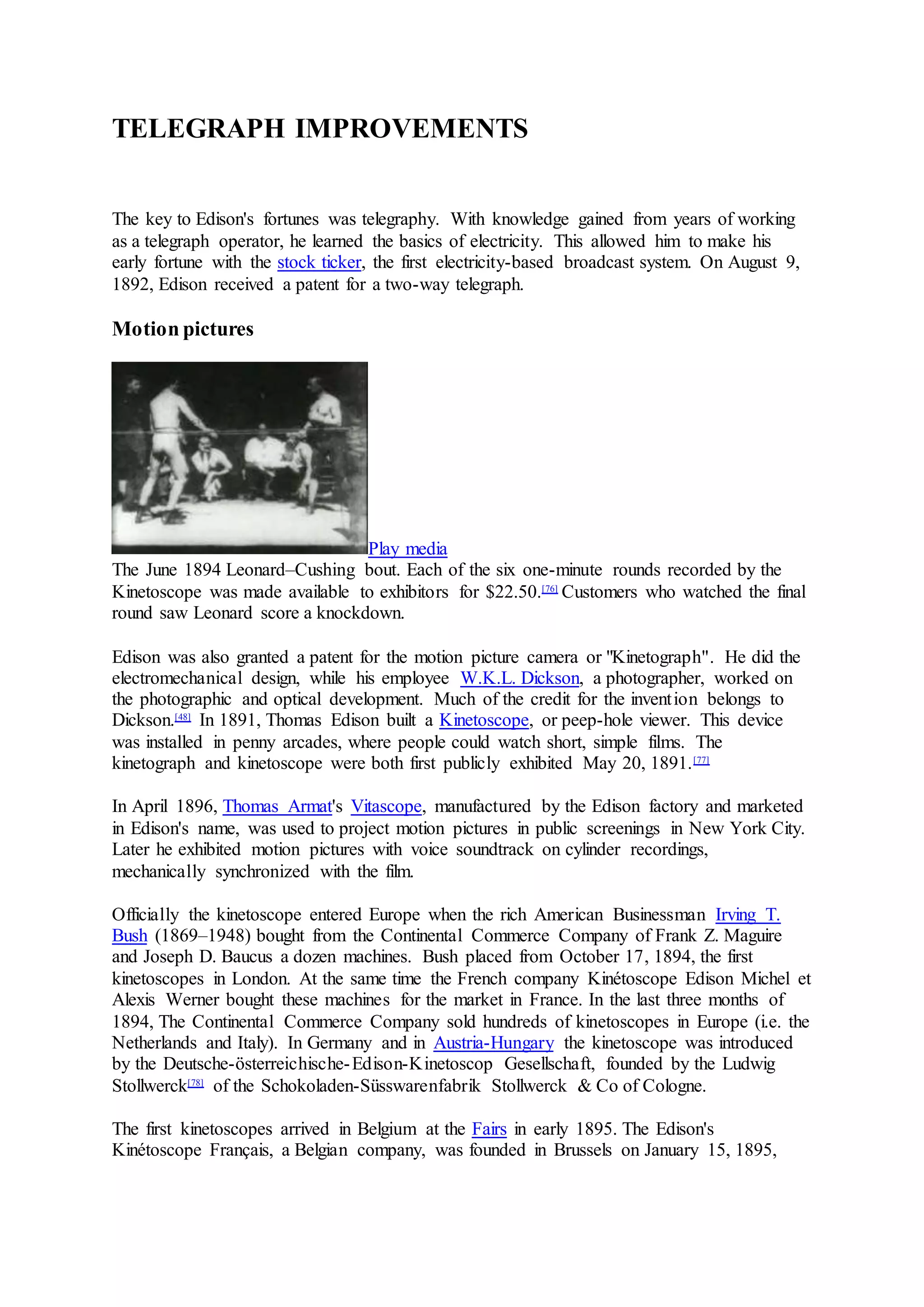 Thomas alva edison | DOCX