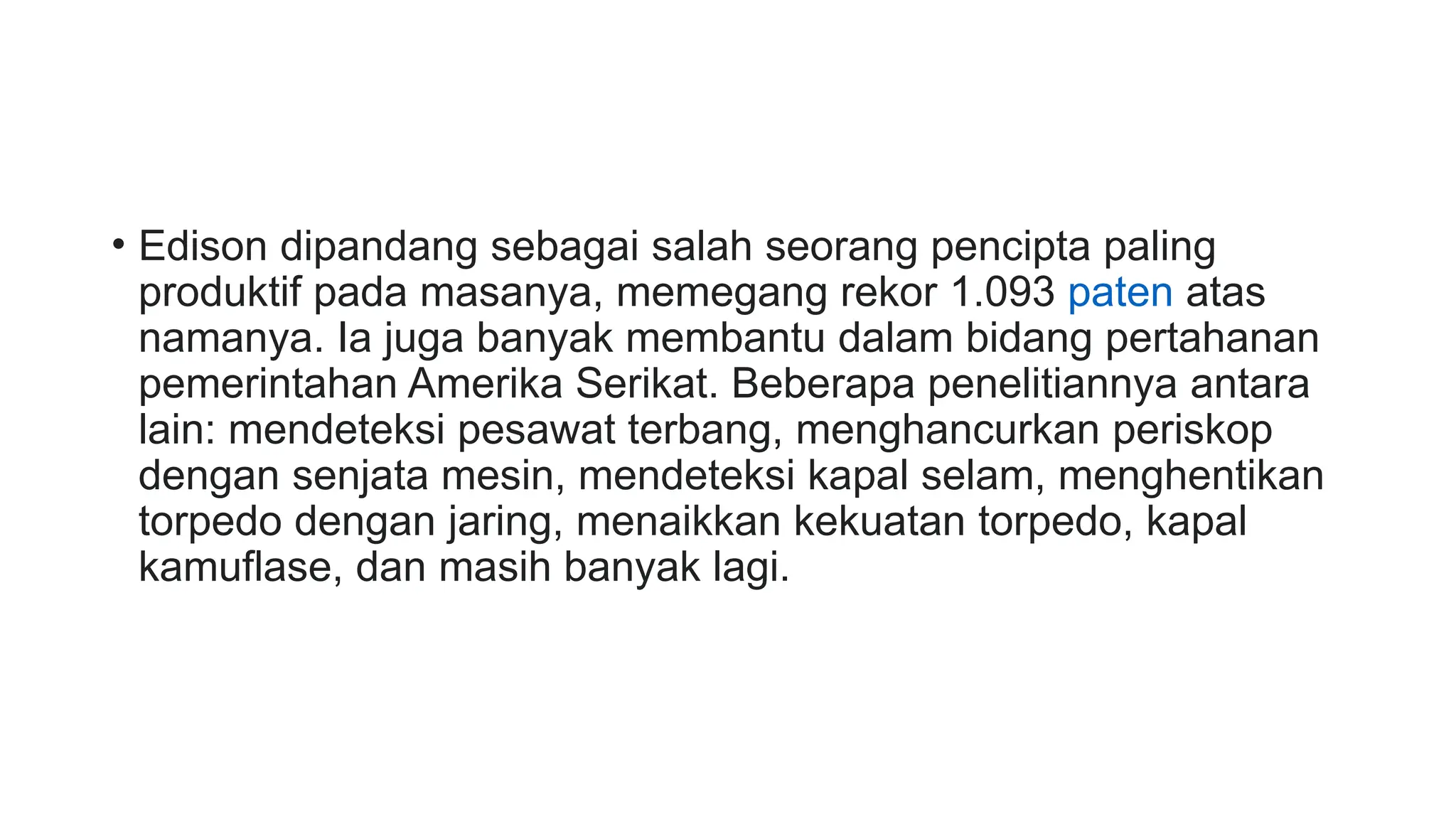 Thomas Alva Edison (11 Februari 1847 –.pptx