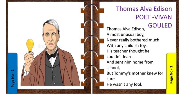 Thomas alva edison poem | PPTX