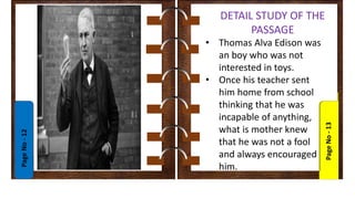 Thomas alva edison poem | PPTX