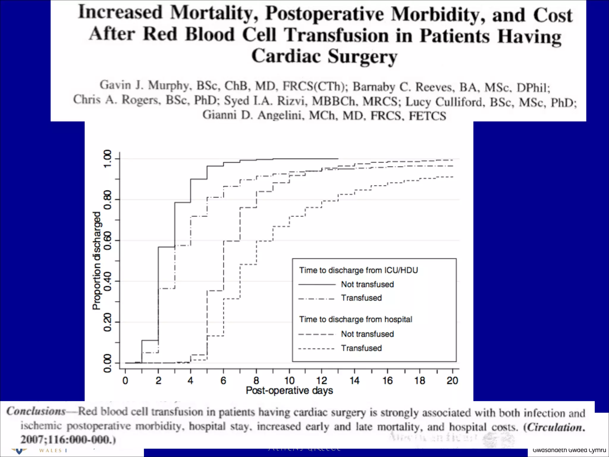 Dafydd Thomas on Blood Conservation | PPT