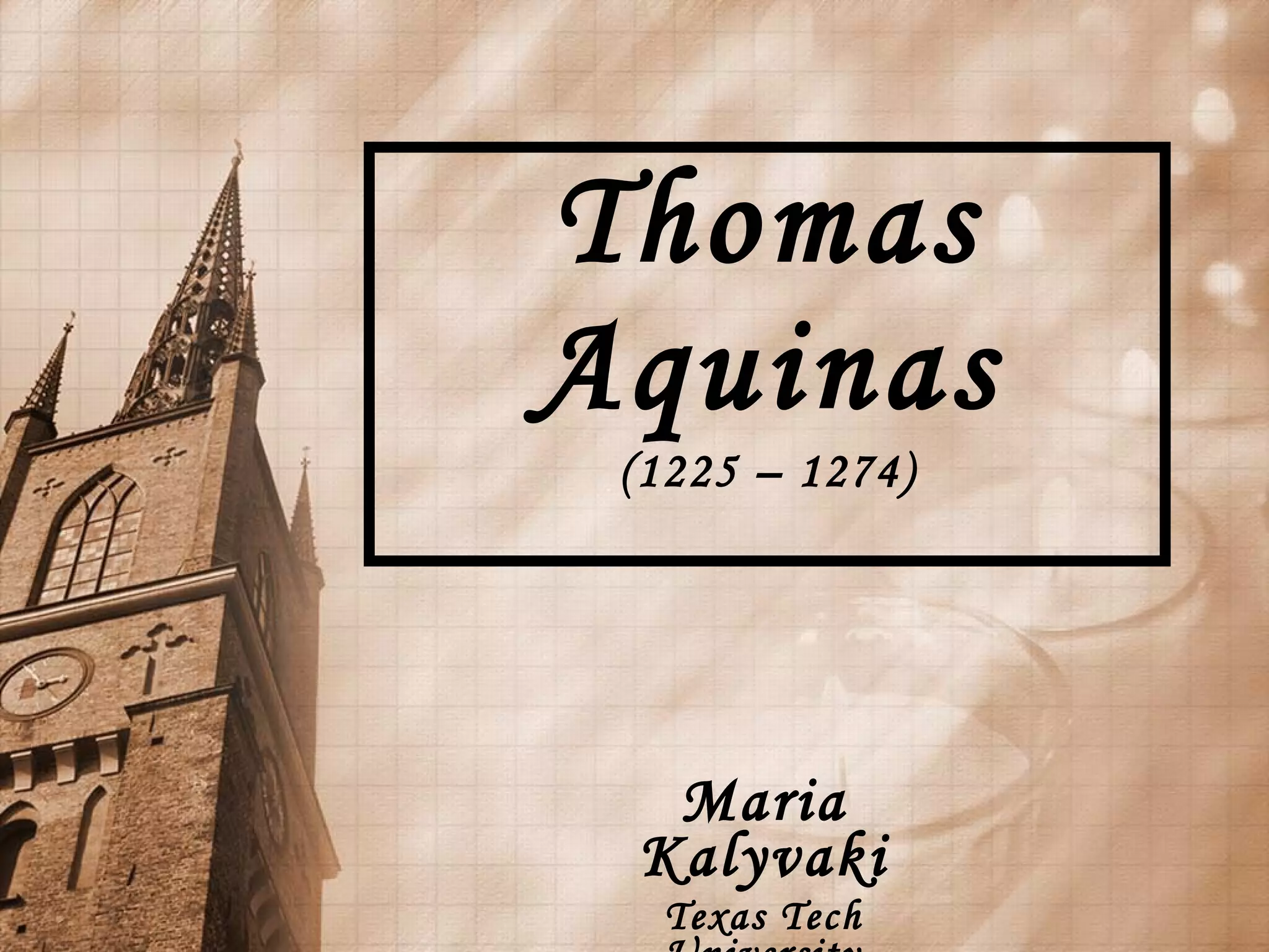 Thomas Aquinas | PPT