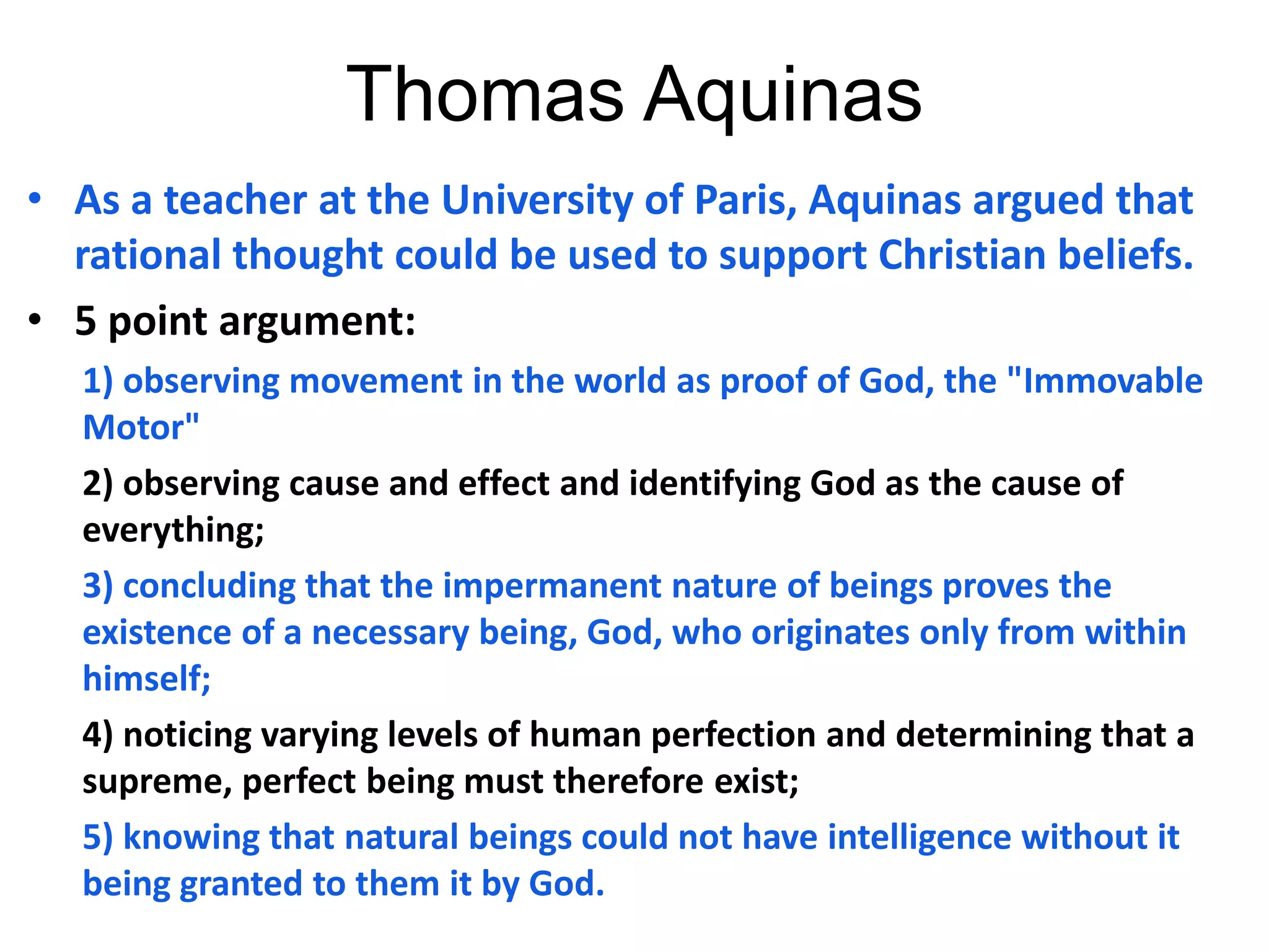 Thomas aquinas | PPTX