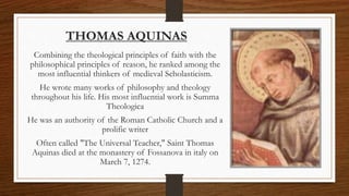 Thomas aquinas | PPTX