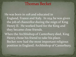 Thomas becket | PPT