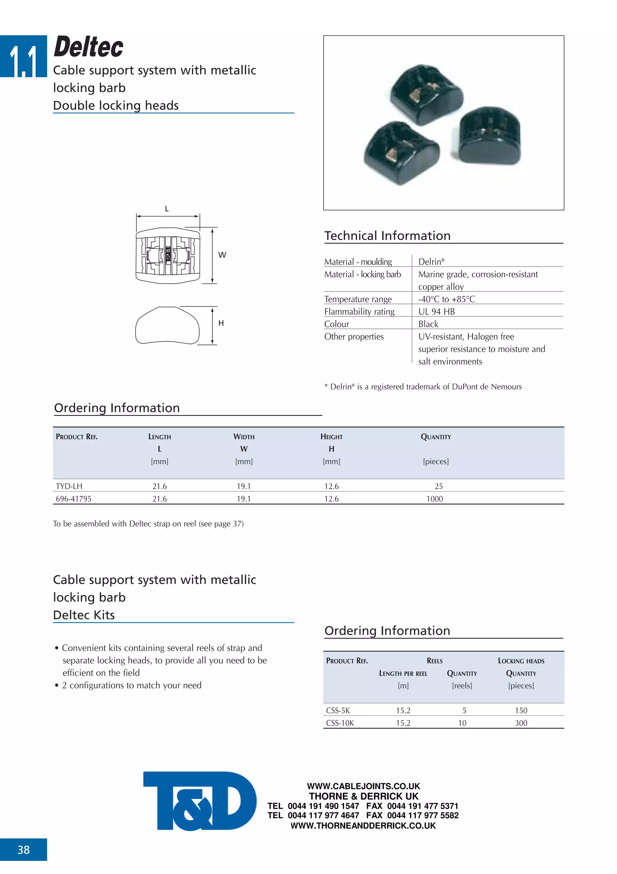 Thomas & Betts Deltec Continuous Length Cable Ties | PDF | Chemistry ...