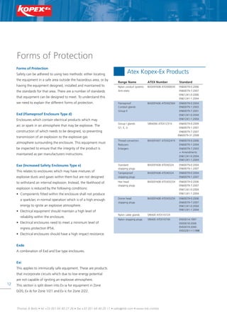 Thomas & Betts - Hazardous Area Electrical Equipment & Cable ...