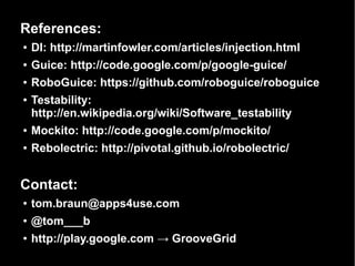 Thomas braun dependency-injection_with_robo_guice-presentation-final | PDF