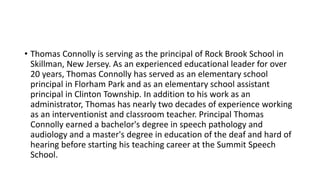 Thomas Connolly Principal | PPT