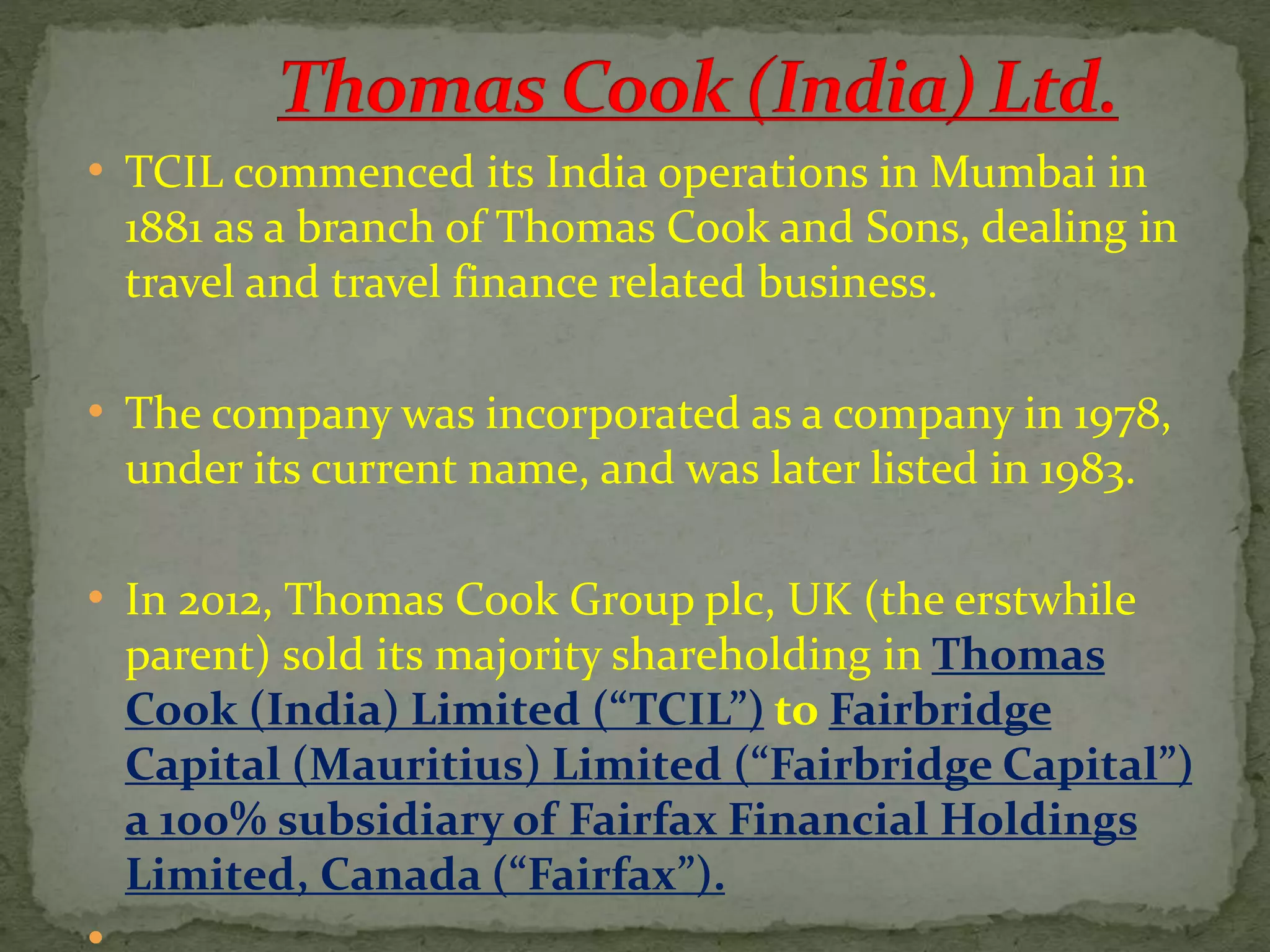 Thomas cook(India) Ltd & sterling Holidays India [Autosaved].pptx