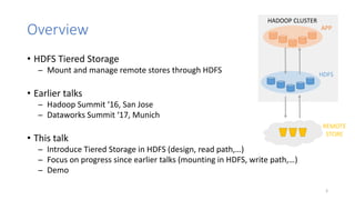 HDFS Tiered Storage: Mounting Object Stores in HDFS | PPTX