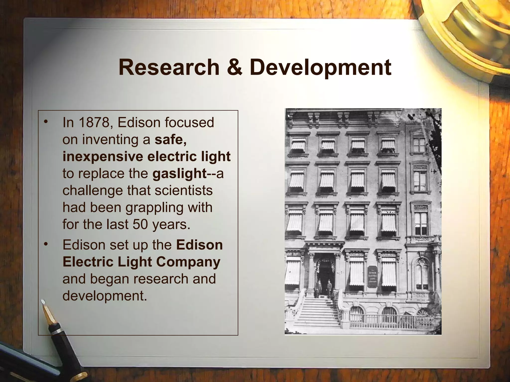 Edison and the invention of the incandescent light bulb | PPT