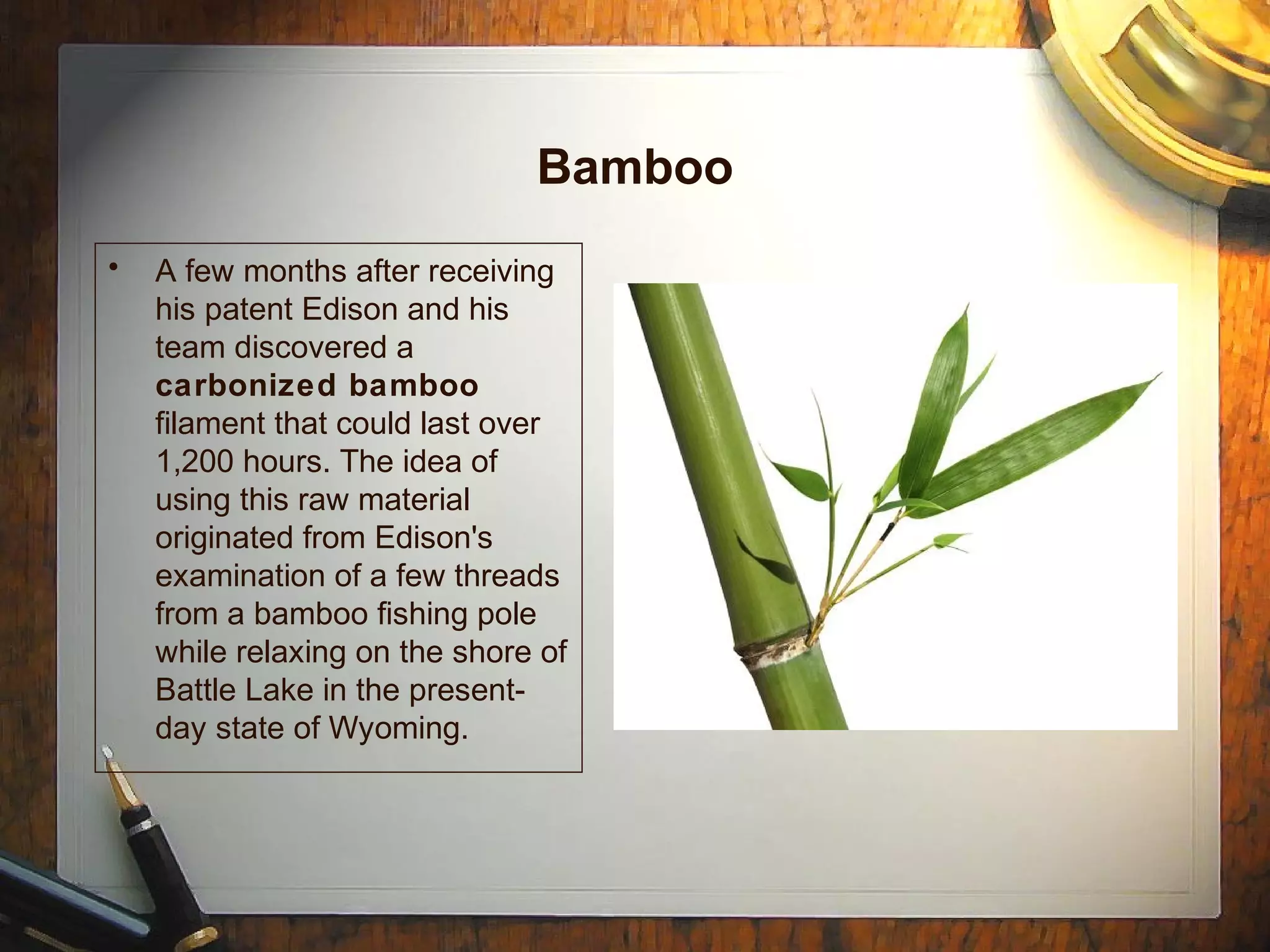 Edison and the invention of the incandescent light bulb | PPT