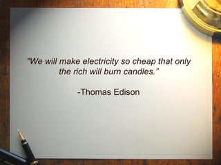 Edison and the invention of the incandescent light bulb | PPT