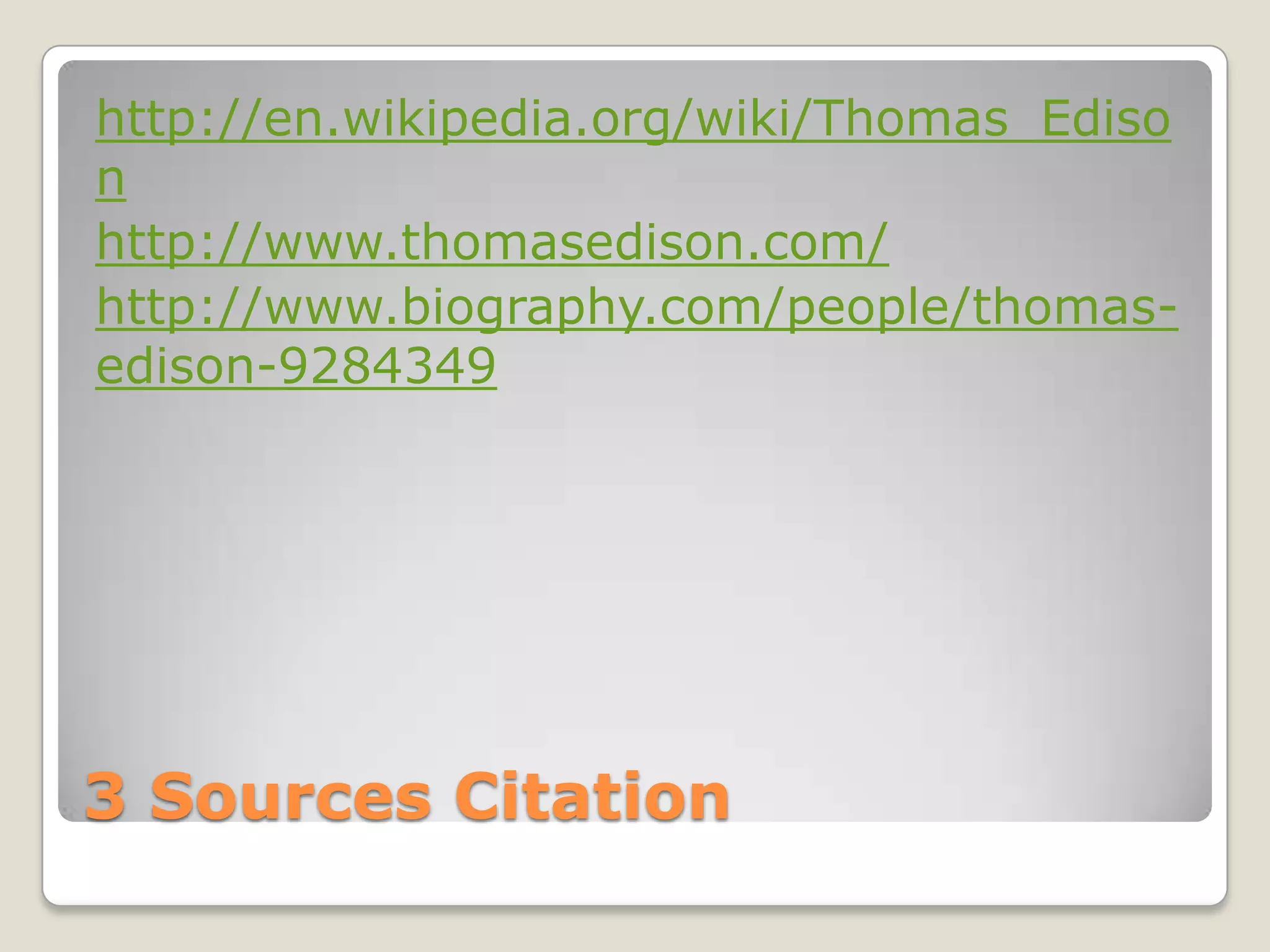 Thomas edison | PPT
