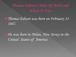 Thomas edison | PPTX