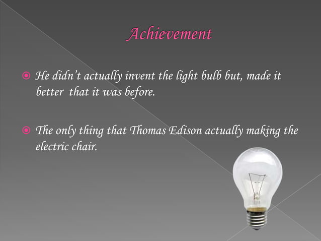 Thomas edison | PPTX | Technology & Computing