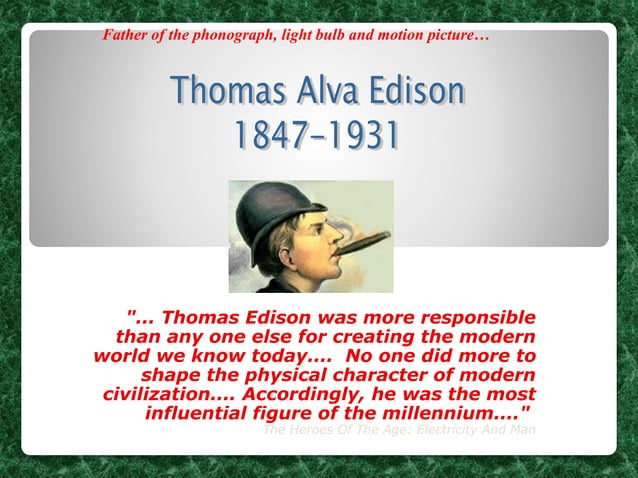 Thomas edison | PPT