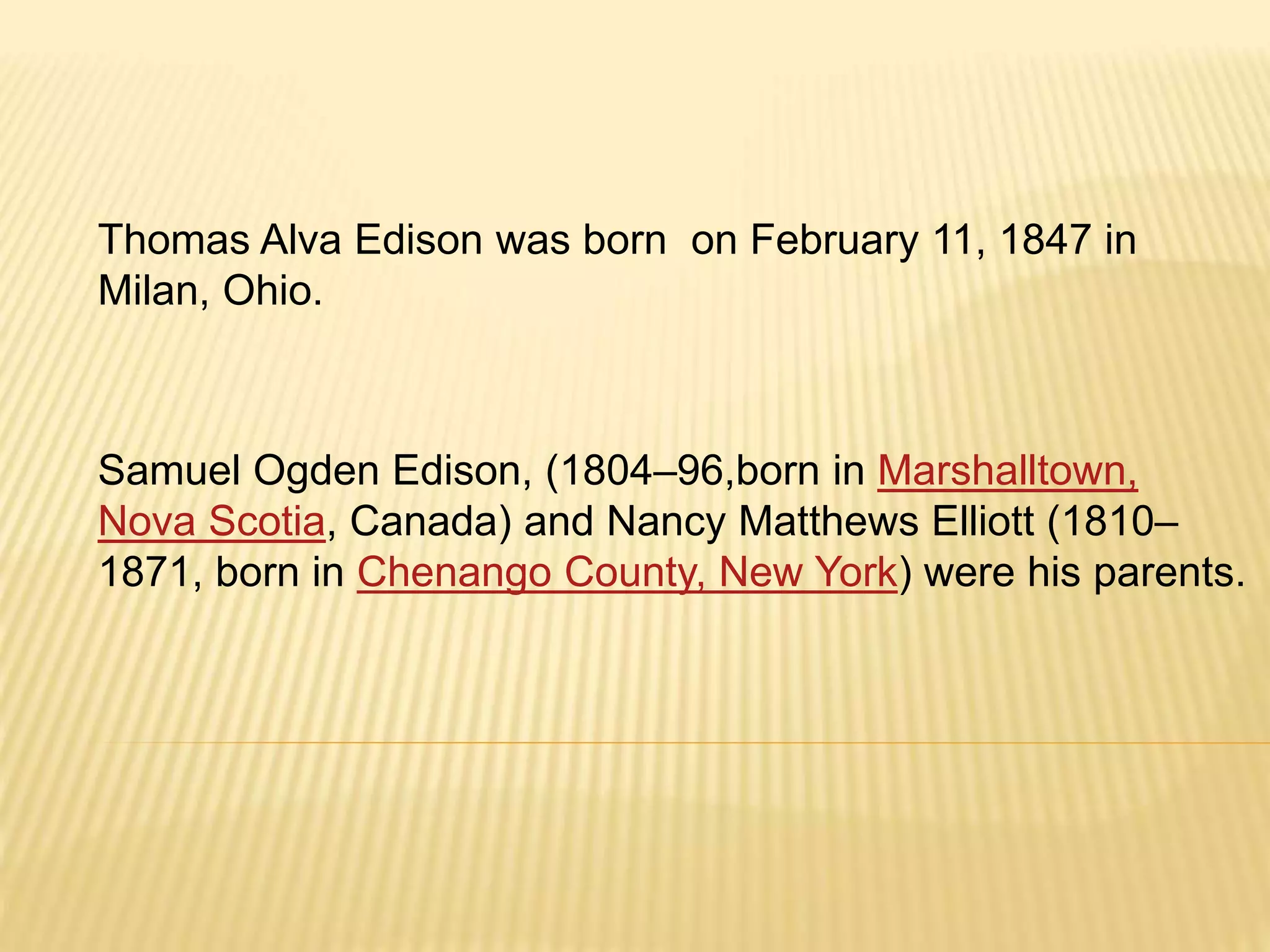 Thomas Edison | PPTX