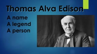 Thomas edison | PPTX