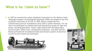 Thomas Edison | PPTX