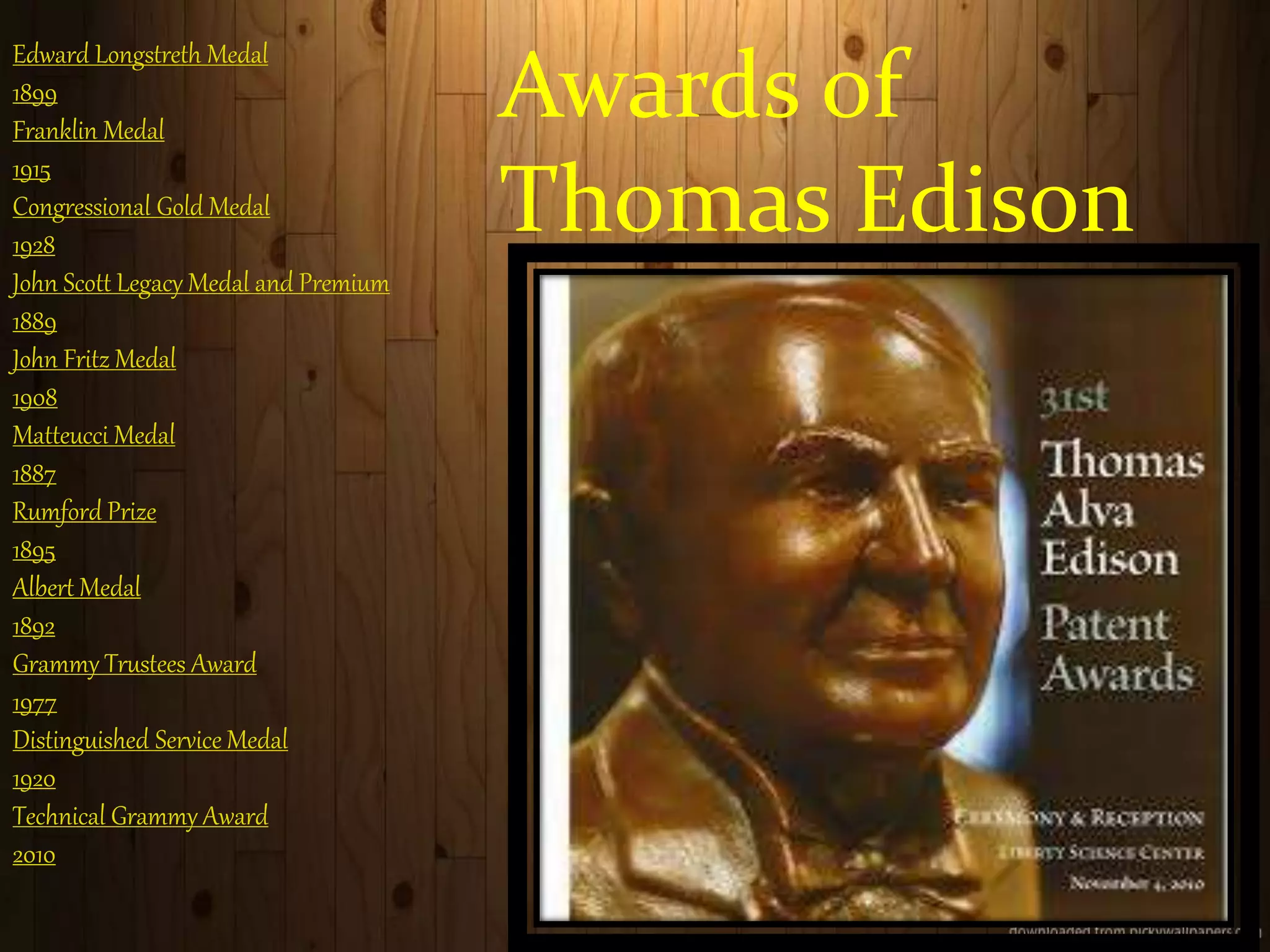 Thomas Edison ppt | PPTX