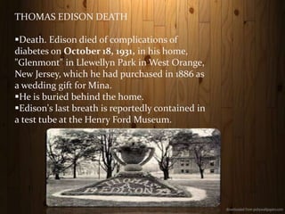 Thomas Edison ppt | PPTX