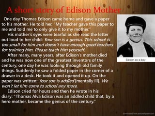 Thomas Edison ppt | PPTX