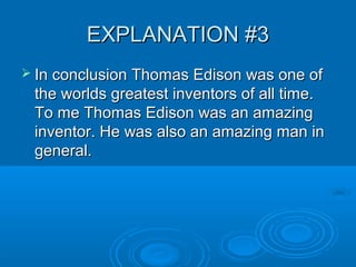 Thomas edison isaac ramirez | PPT
