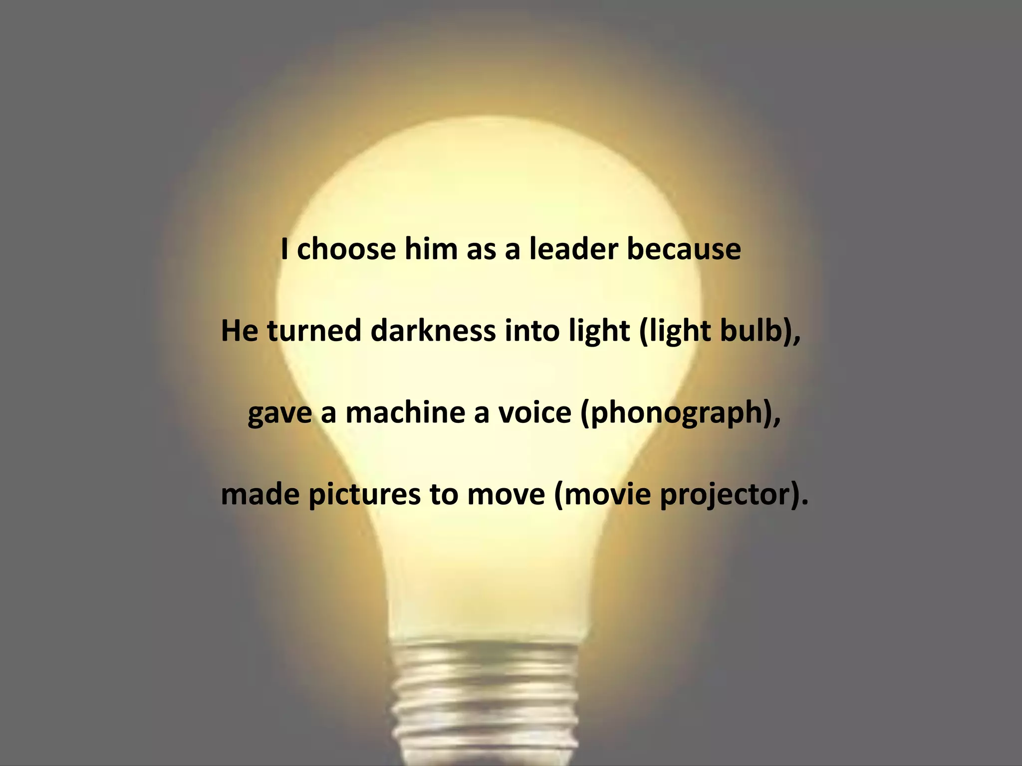 Thomas Edison Leadership | PPTX