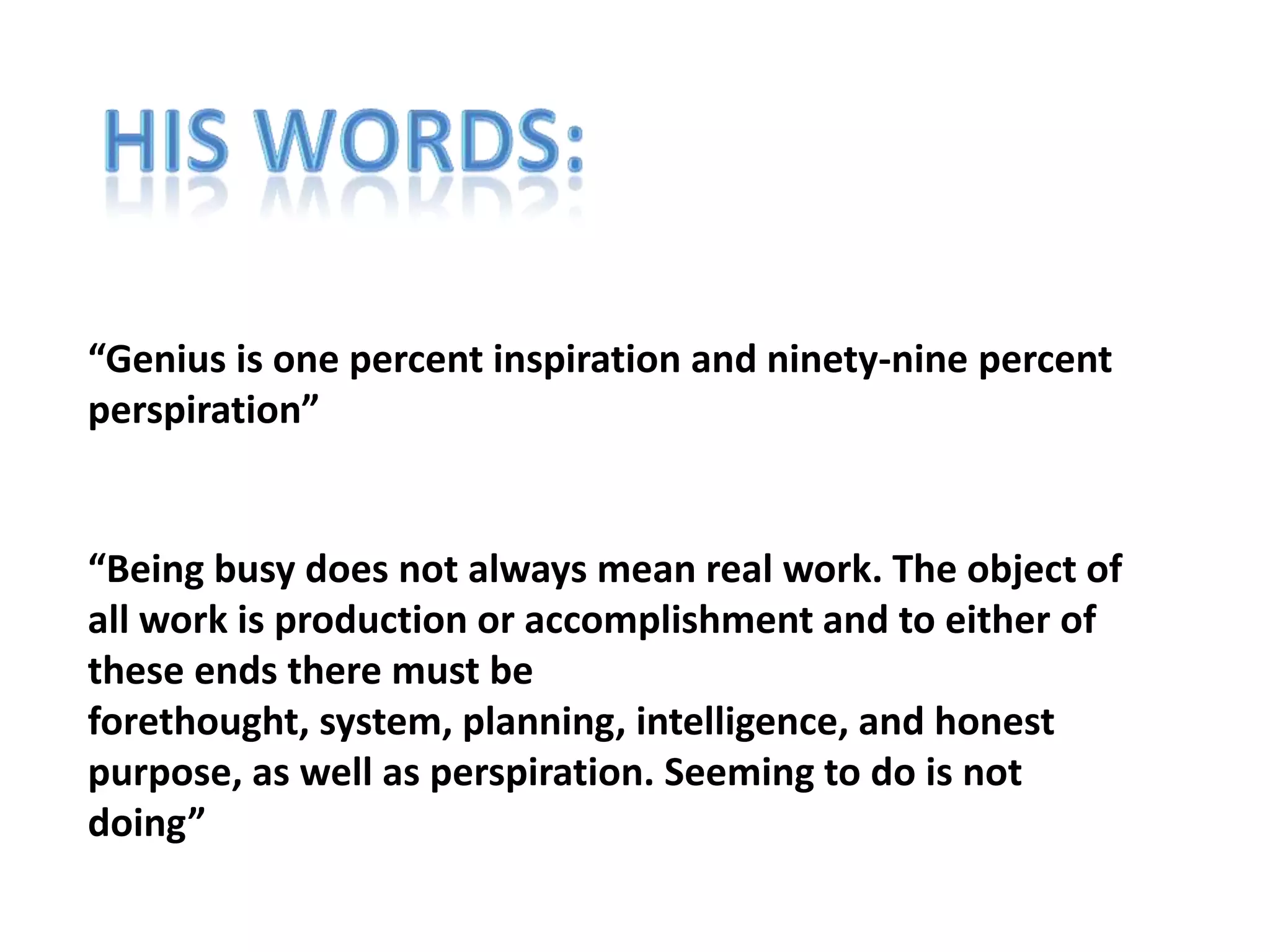 Thomas Edison Leadership | PPTX