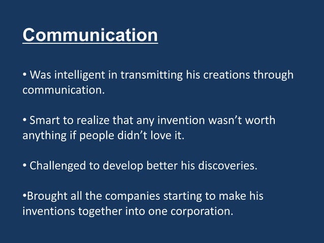 Thomas Edison Leadership | PPT