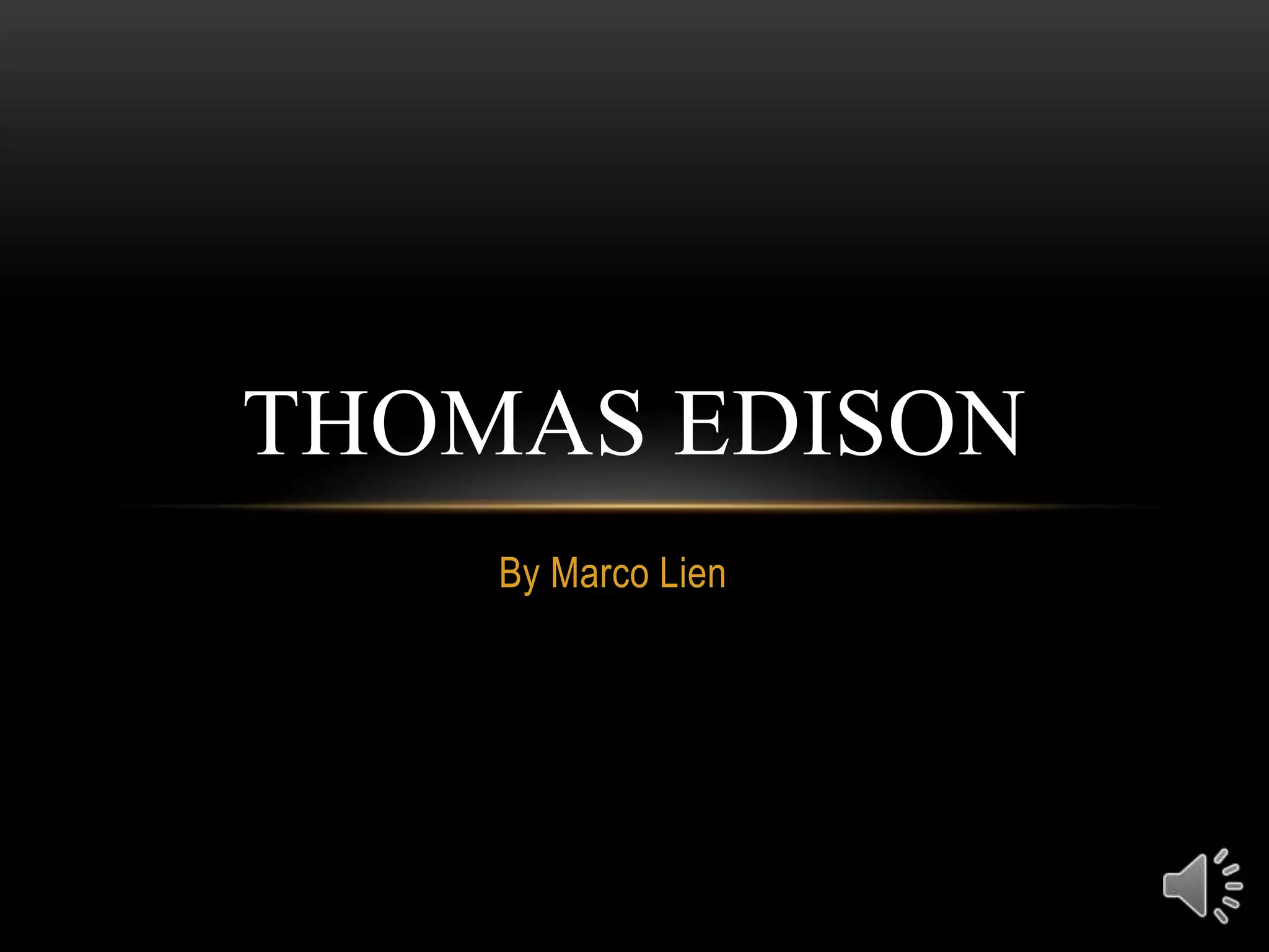 Thomas Edison power point | PPTX