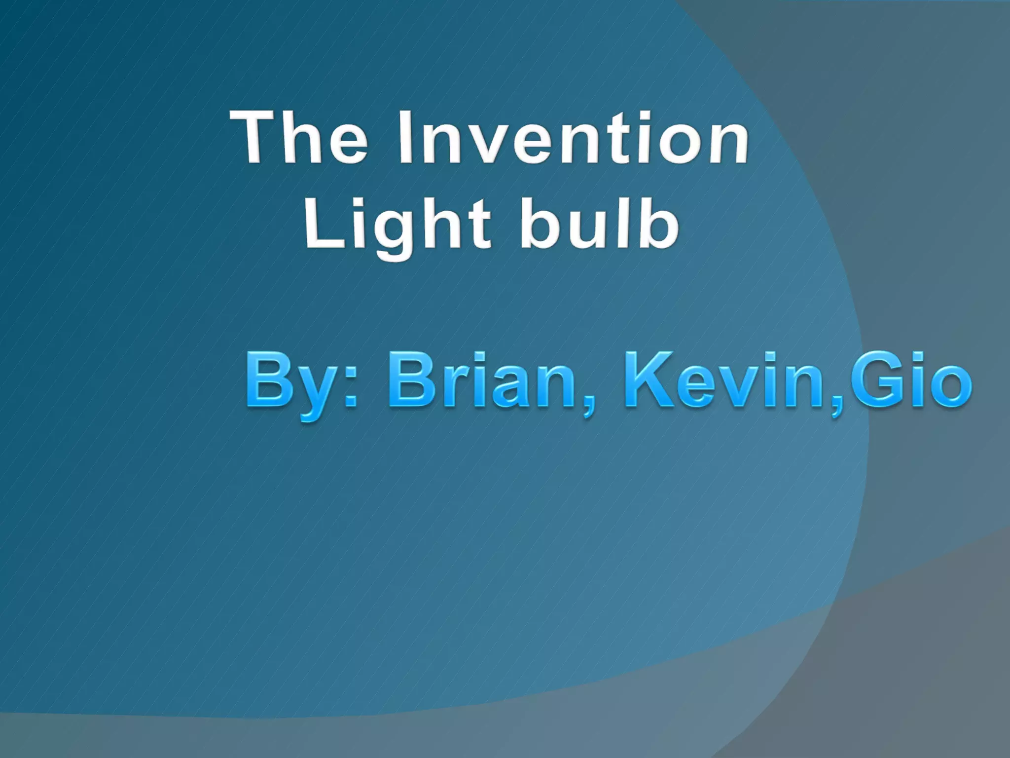 Thomas edison project | PPT