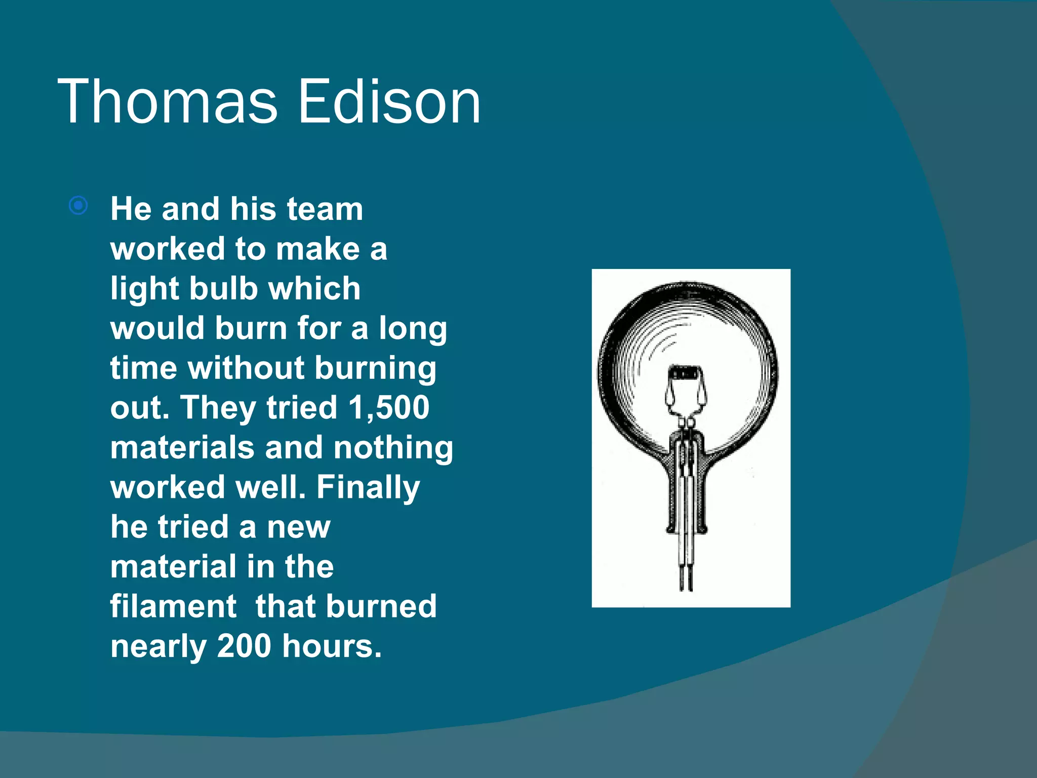 Thomas edison project | PPT