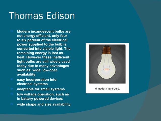 Thomas edison project | PPT | Home & Garden