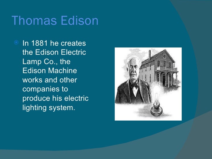 Thomas edison project