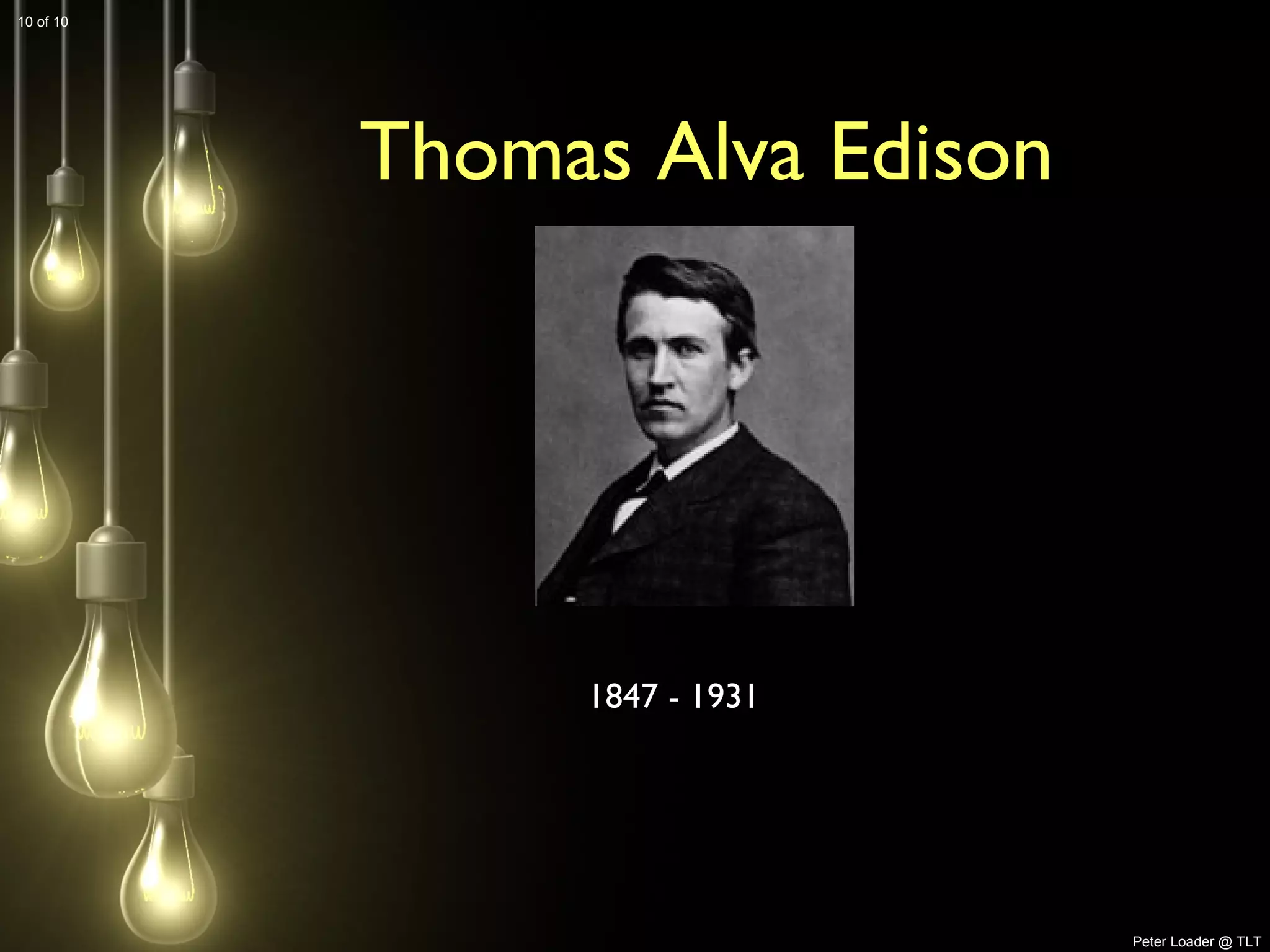 Thomas edisons and swamivivekanad ppt | PPT