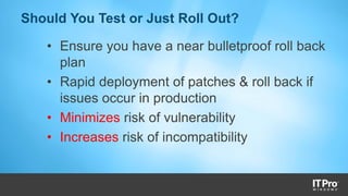 Effective Patch and Software Update Management | PDF