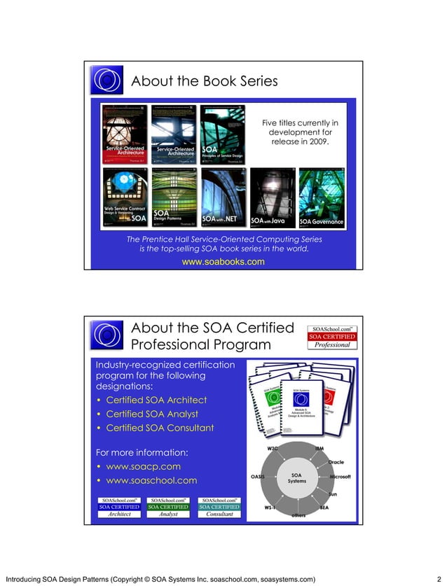 Thomas Erl Introducing S O A Design Patterns | PDF