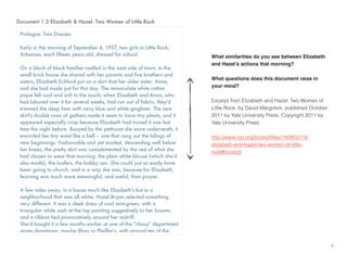 Little Rock Nine: Evaluating Historical Sources by Christy Thomas | PDF