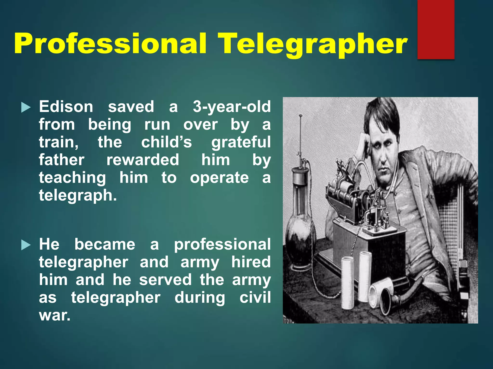 Life of A Great Scientist - Thomas Edison | PPTX