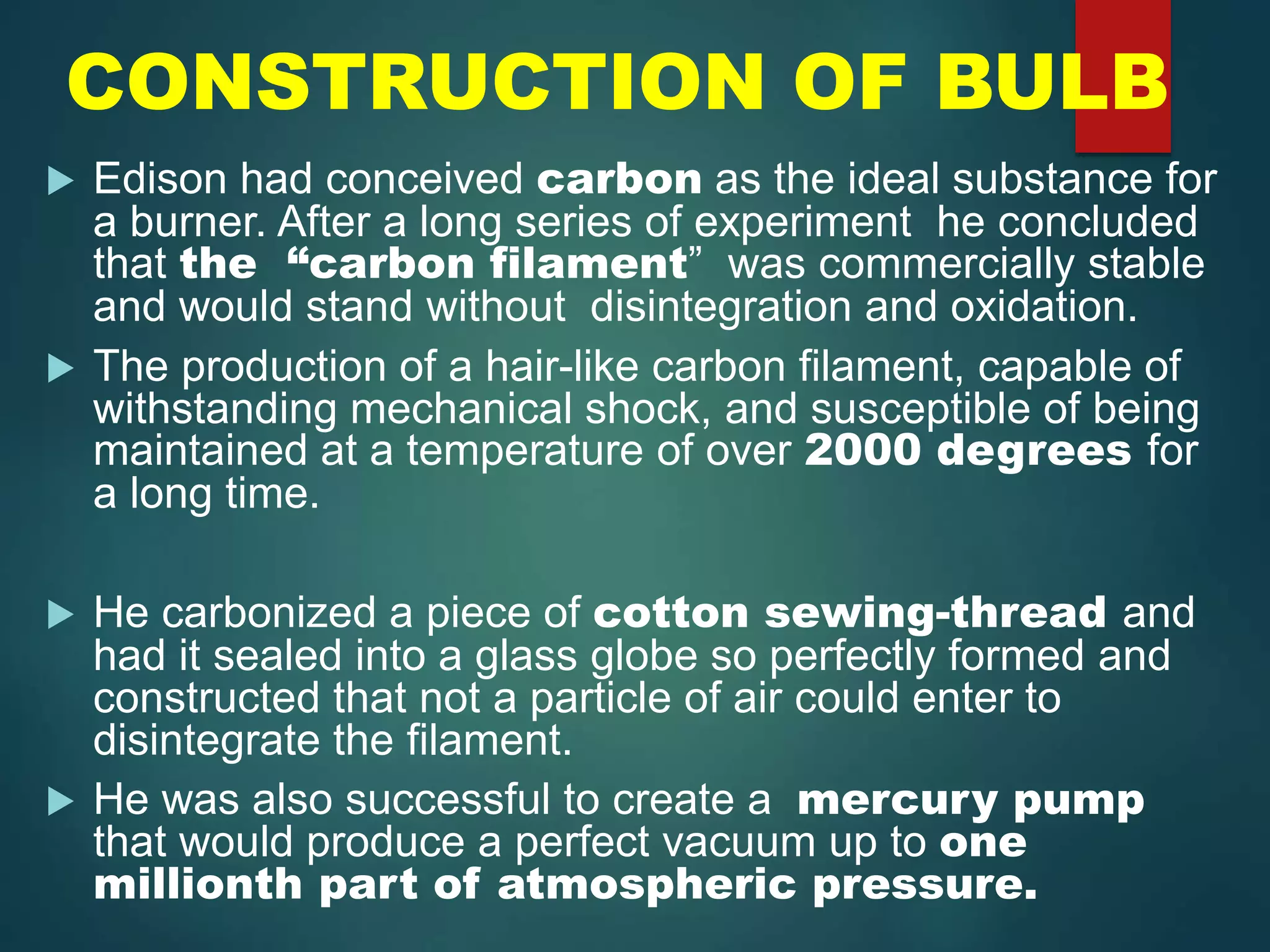 Life of A Great Scientist - Thomas Edison | PPTX
