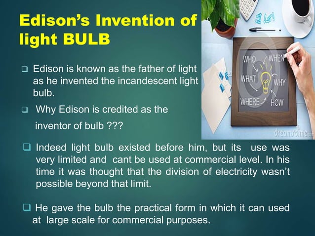 Life of A Great Scientist - Thomas Edison | PPTX | Chemistry | Science