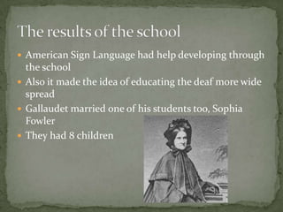 Thomas gallaudet | PPT