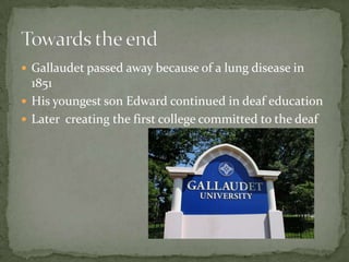 Thomas gallaudet | PPTX