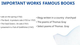 THOMAS GRAY - OVERVIEW . pptx Presentation | PPTX